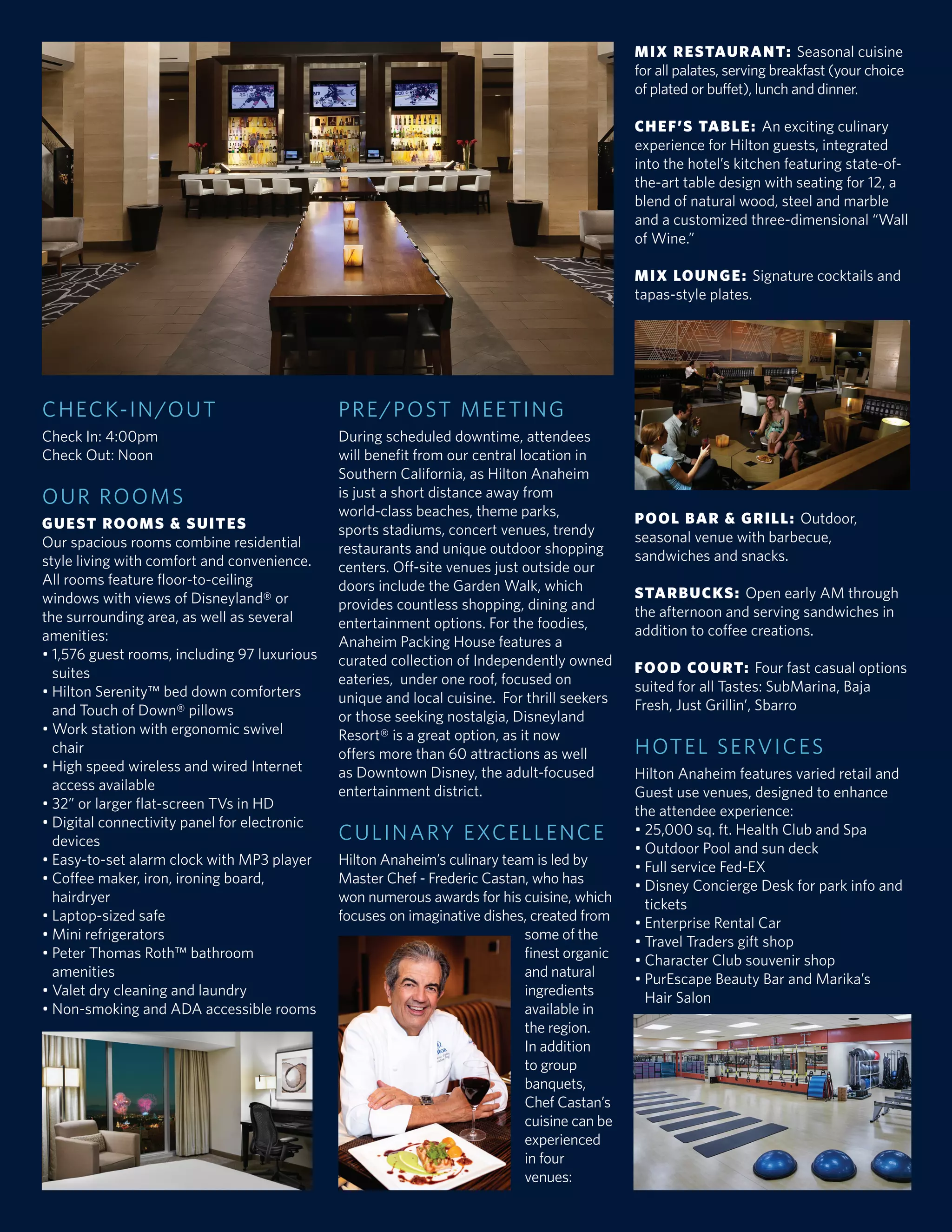 Hilton Anaheim FACT Sheet 2017 | PDF