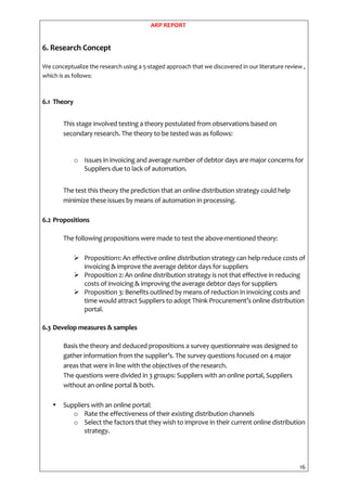 Market Research Project Report | PDF