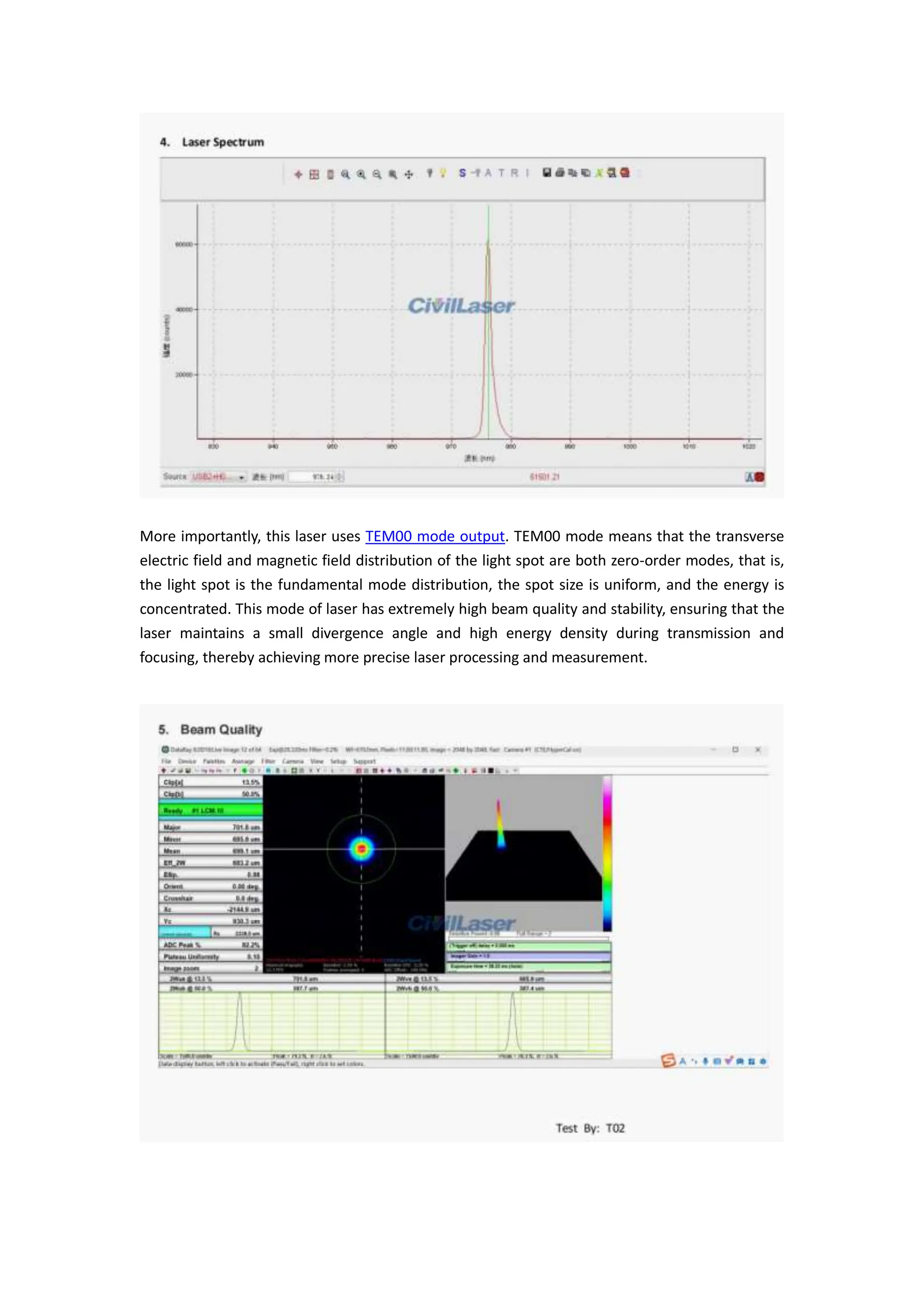 980nm 500mW Single-mode TEM00 Semiconductor Laser | DOC | Physics | Science