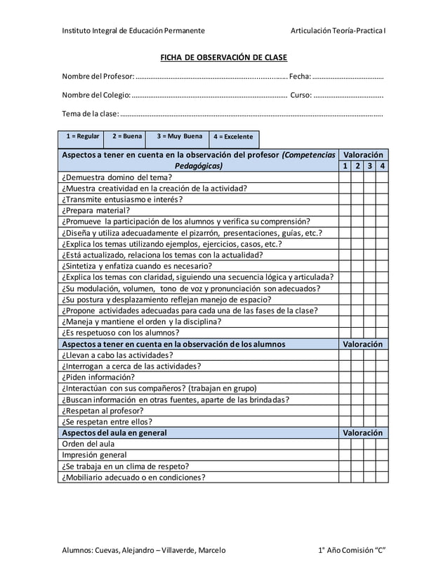 98107652 ficha-de-observacion-de-clase | DOCX