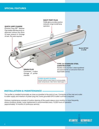 Mightypure Ultraviolet Water Purifiers | PDF