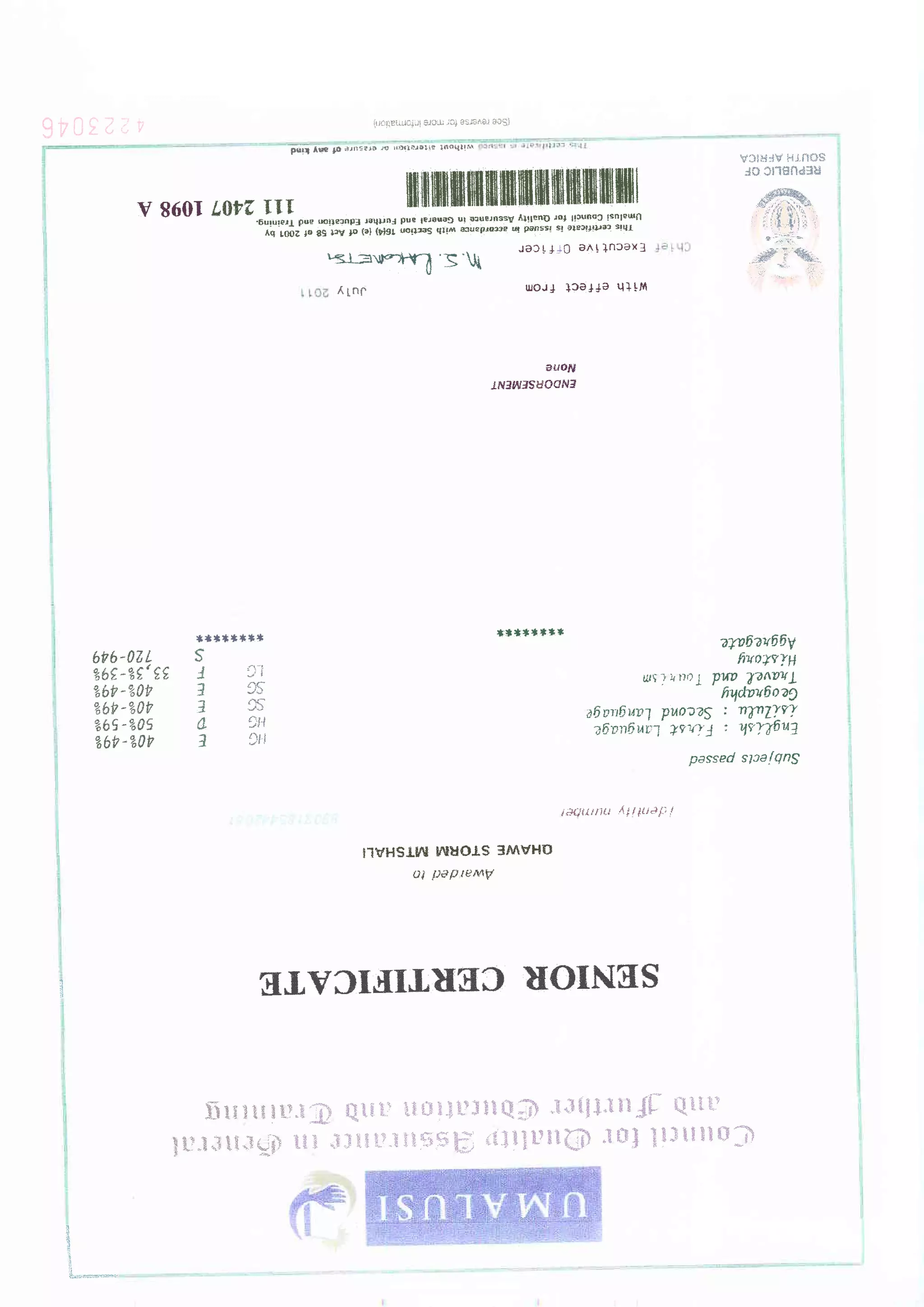 IHS Qualification | PDF