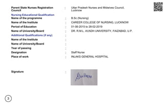 Nuid format for nursing students of nursing profession | PPT