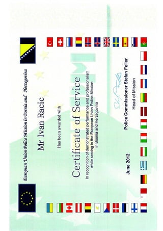 Ivan Racic_Attachment to CV | PDF