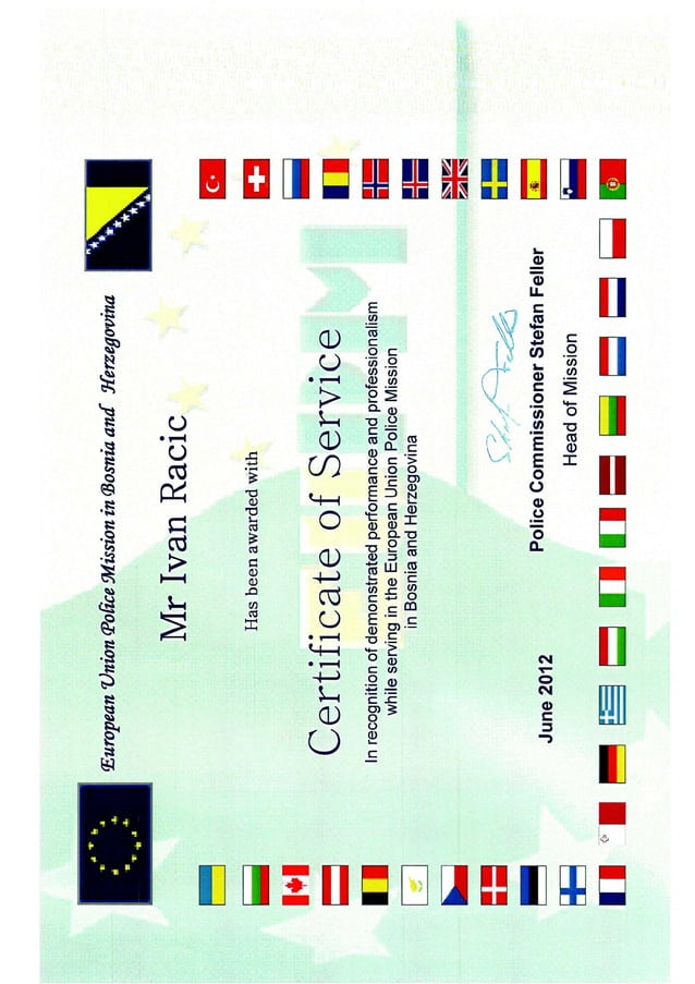 Ivan Racic_Attachment to CV | PDF