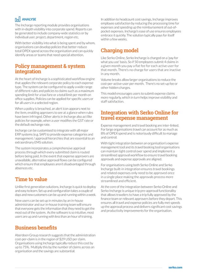 Serko Incharge Overview | PDF | Credit Cards | Personal Debt