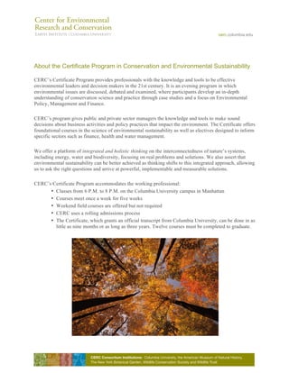 CERC certificate_Brochure_10_7_10 | PDF