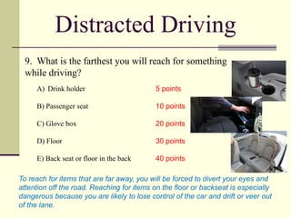 Distracted Driving Handouts | PPT