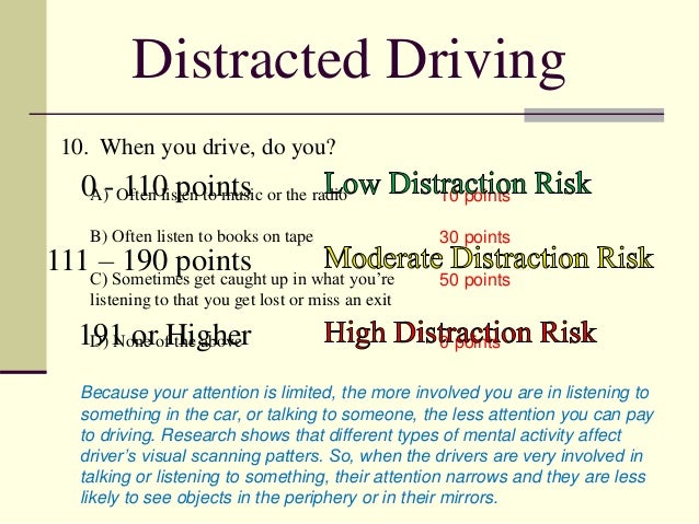 Distracted Driving Handouts