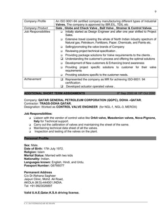 Update Resume-Sayed Manzar | DOC | Sales | Business