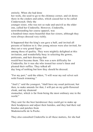 982016 Perrault Cinderella; or, The Little Glass Slipper.docx