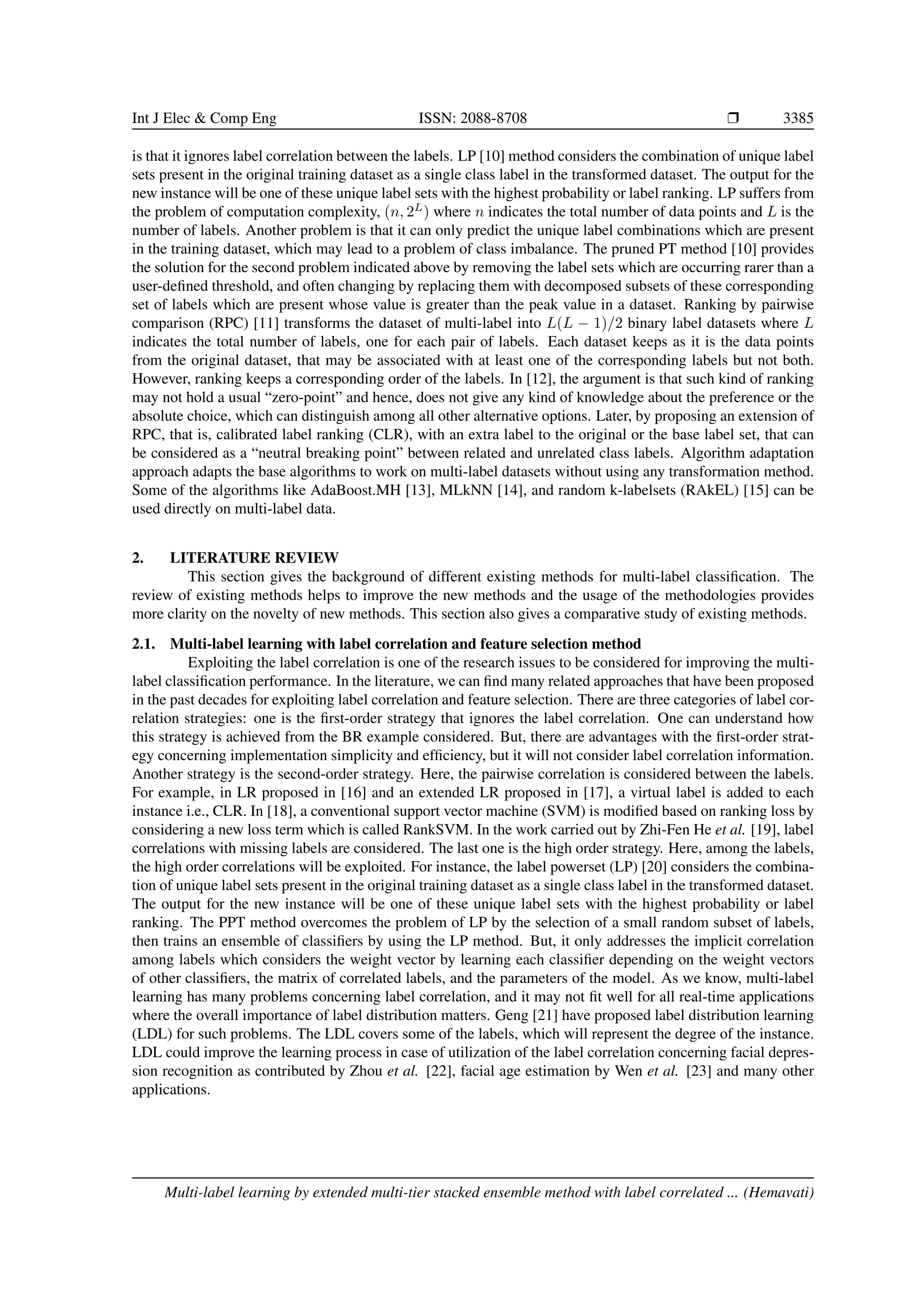 Multi-label learning by extended multi-tier stacked ensemble method with label correlated ...