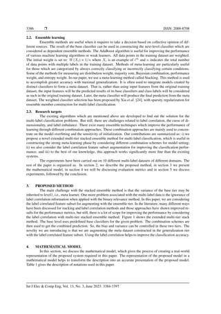 Multi-label learning by extended multi-tier stacked ensemble method with label correlated ...