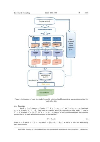 Multi-label learning by extended multi-tier stacked ensemble method with label correlated ...