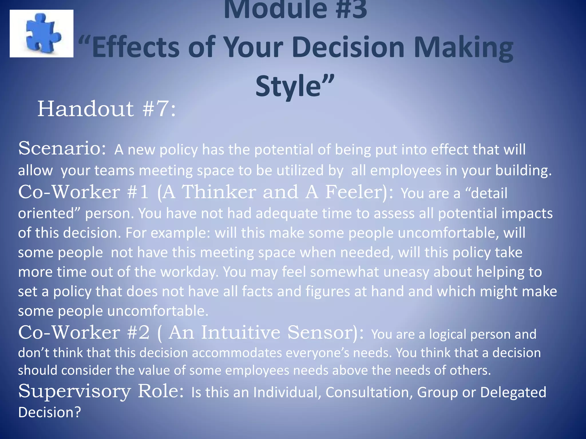 Decision Making Styles | PPTX