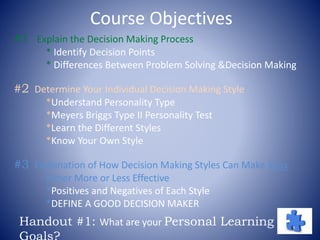Decision Making Styles | PPTX