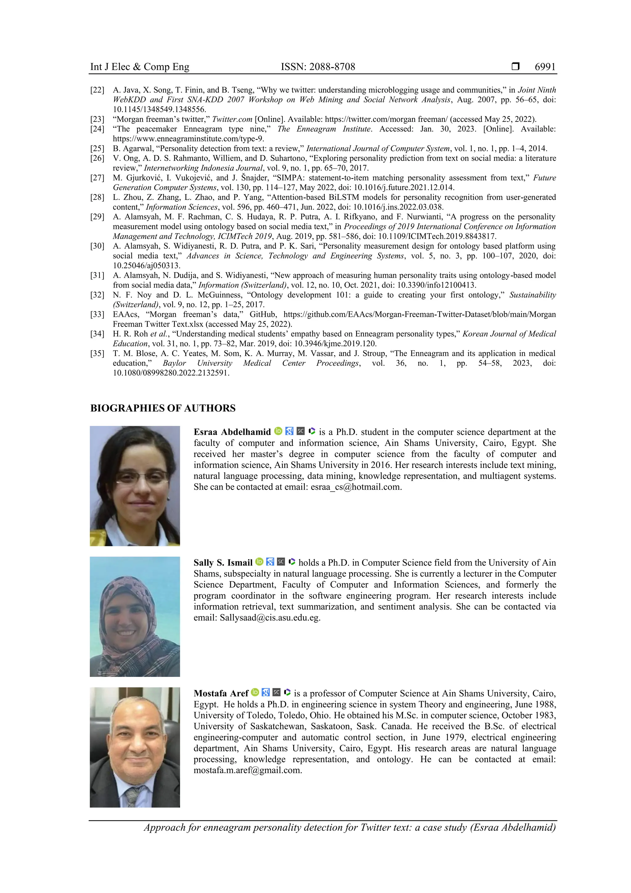 Approach for Enneagram personality detection for Twitter text: a case ...