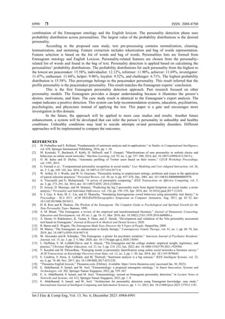 Approach for Enneagram personality detection for Twitter text: a case ...