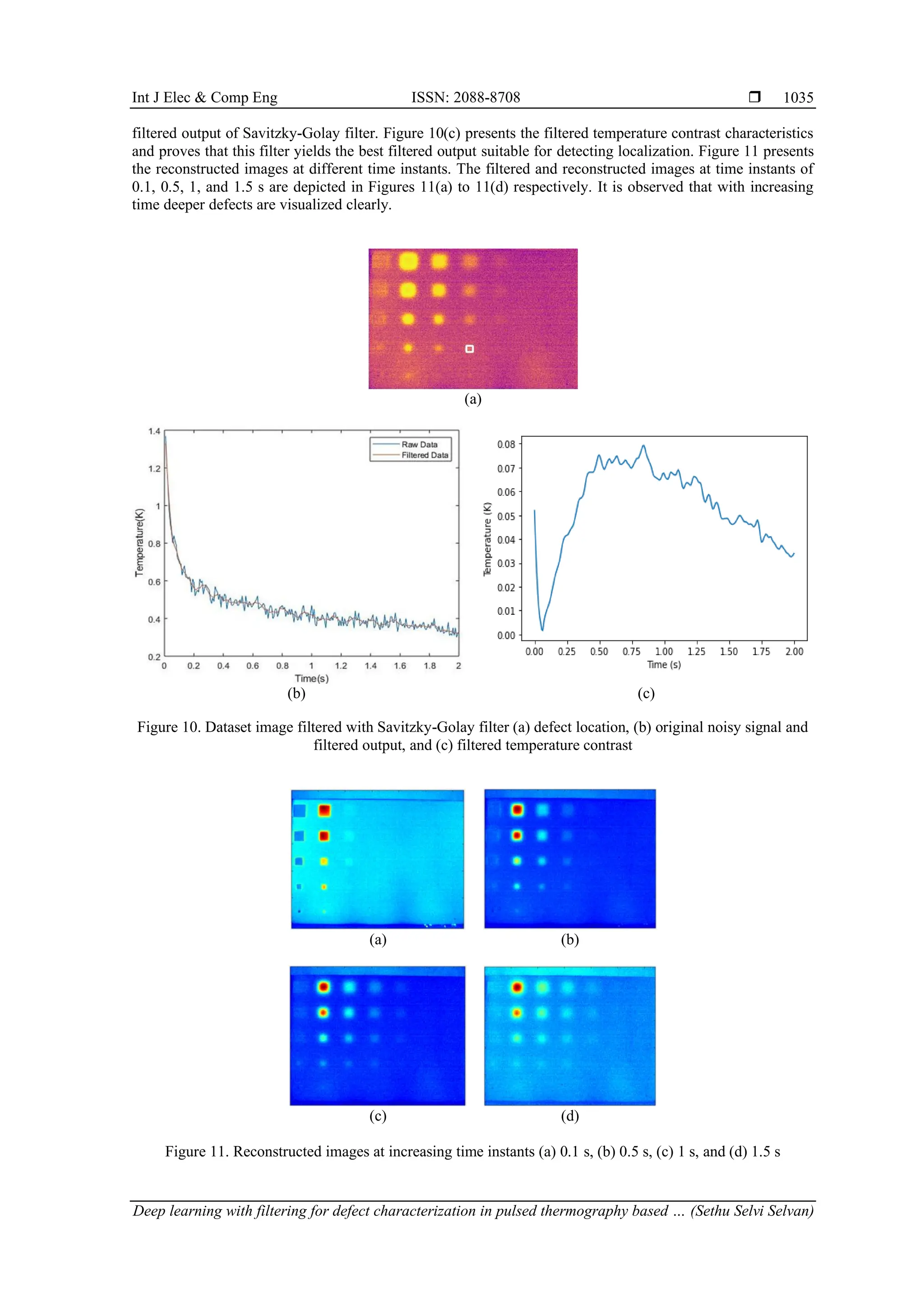 Deep Learning With Filtering For Defect Characterization In Pulsed