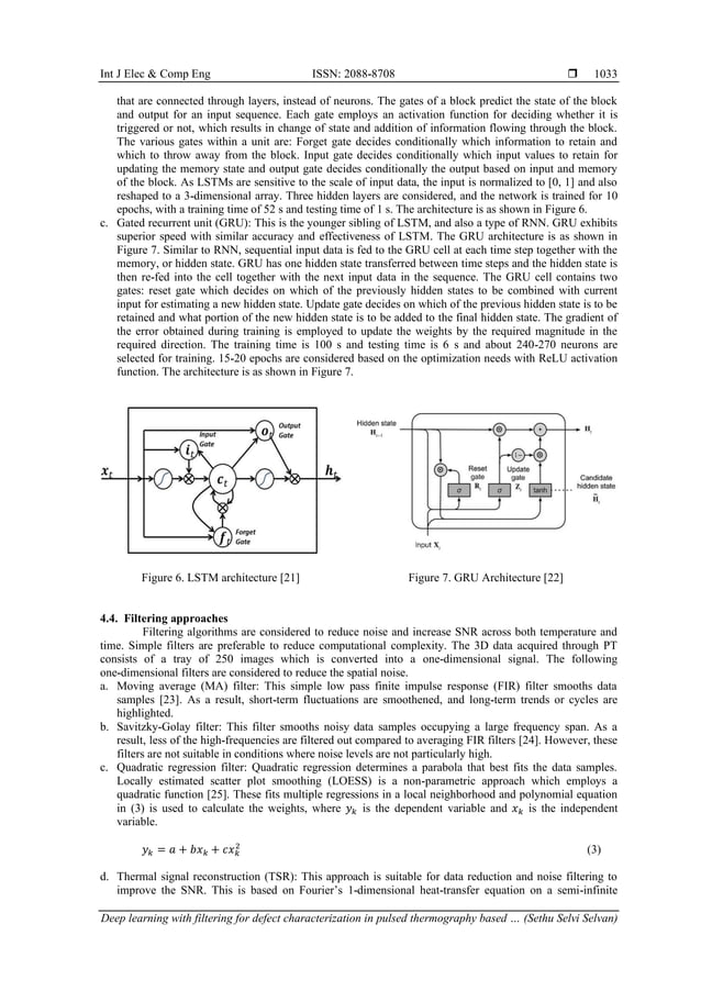 Deep learning with filtering for defect characterization in pulsed thermography based non ...