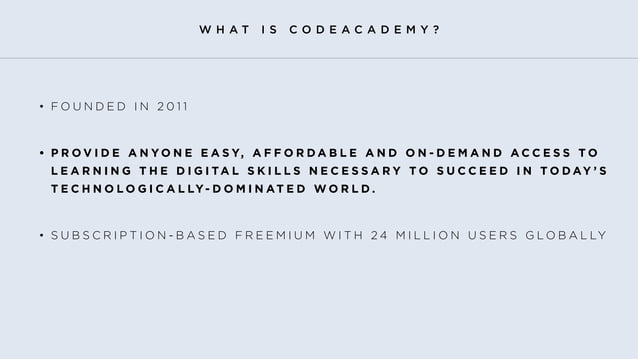 Codecademy Live QA Presentation | PPT