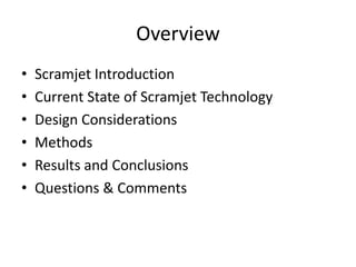 Design of a Scramjet Engine | PDF | Physics | Science