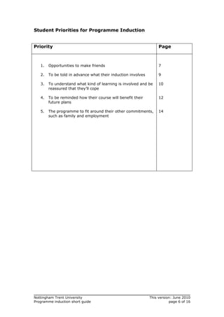 NTU Programme Induction Guide (2010 version) | DOC | Undergraduate ...