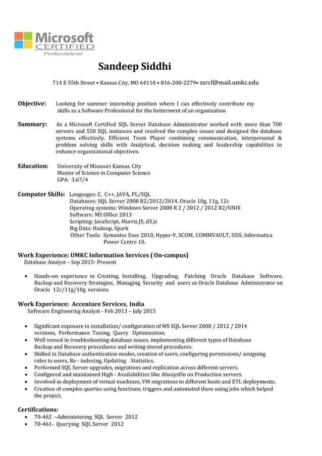 sandeep_resume | PDF
