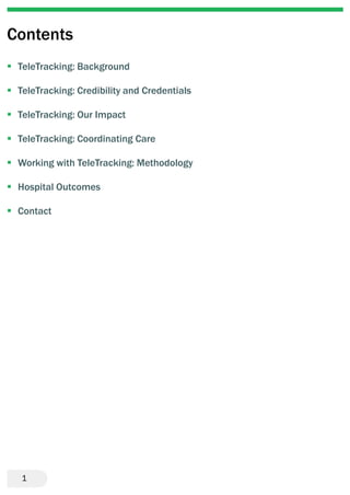 TeleTracking Overview Booklet | PDF
