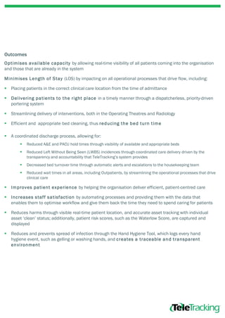 TeleTracking Overview Booklet | PDF