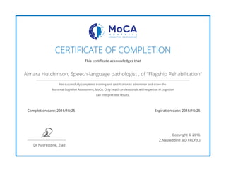 MoCA Certification | PPT