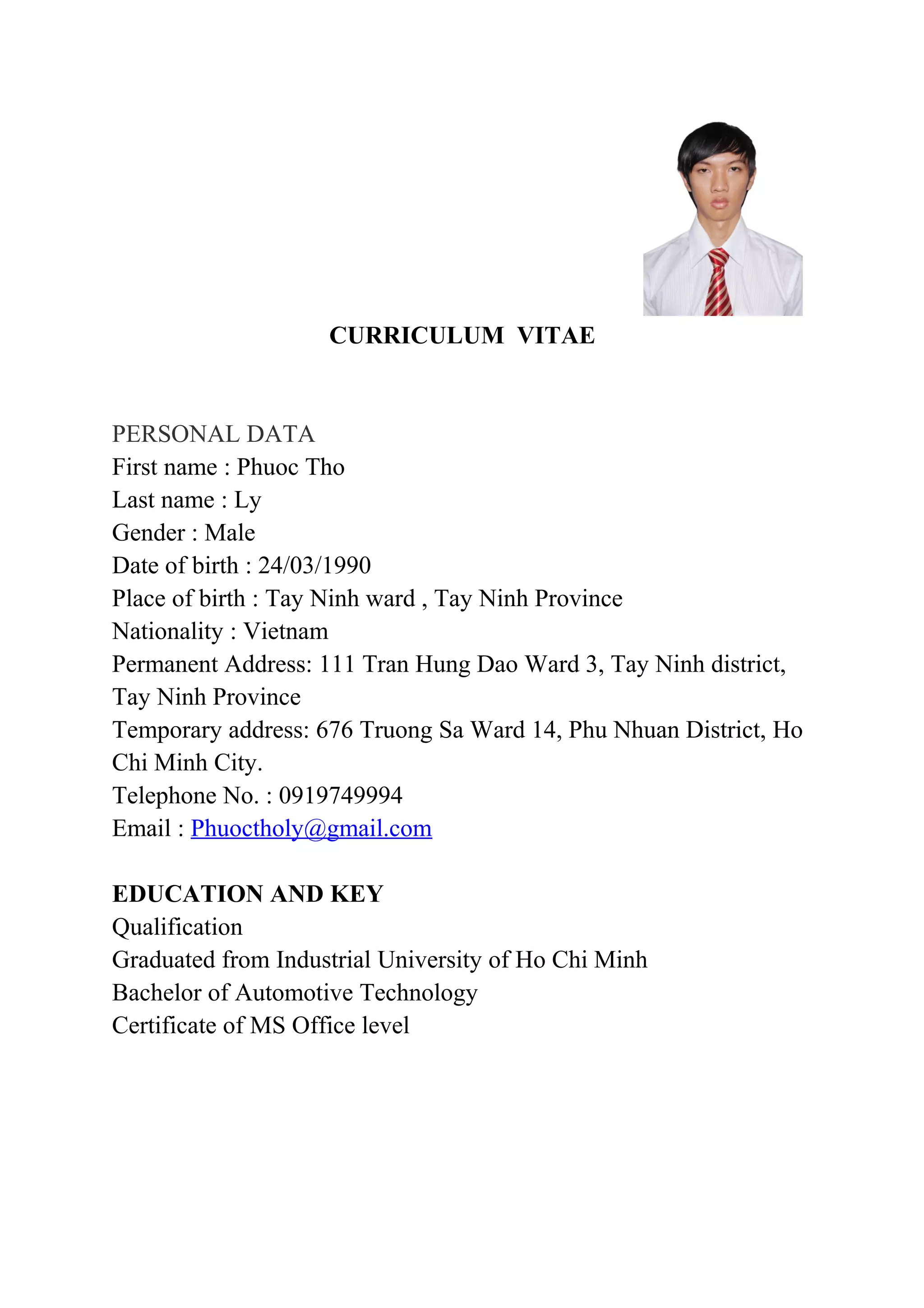 CurriculumVitae | PDF