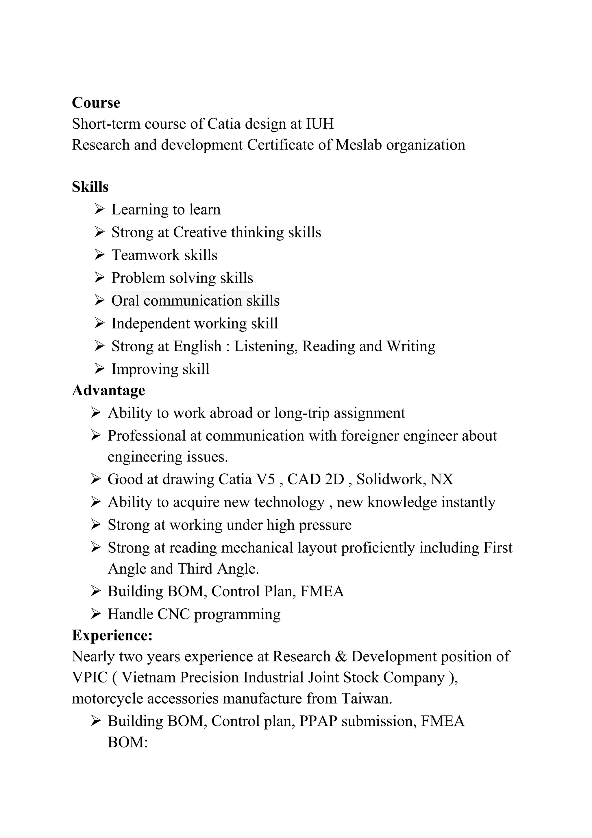 CurriculumVitae | DOC