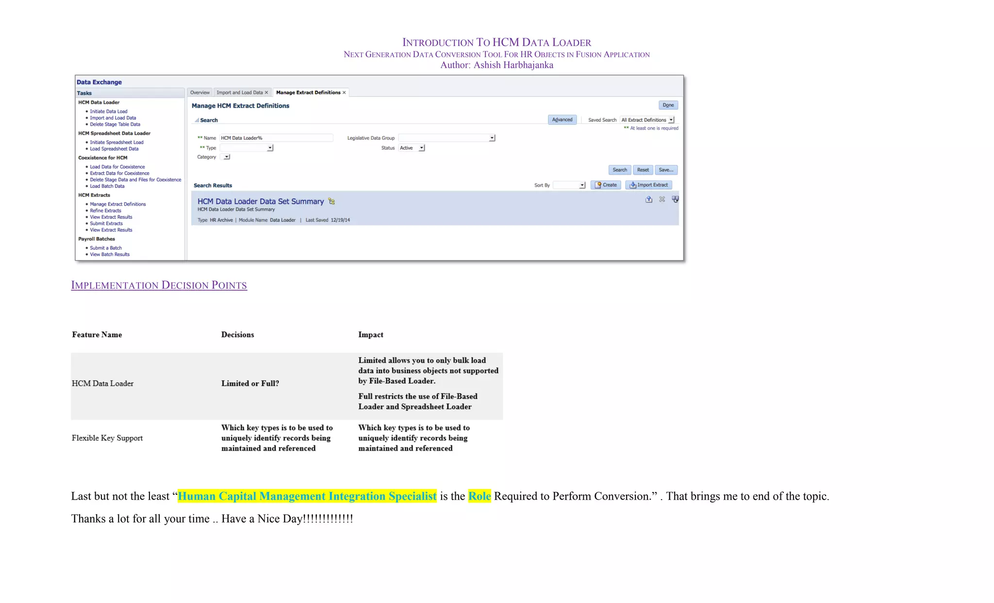 A Brief Overview of HCM Data Loader Next Generation Tool For HCM Data ...