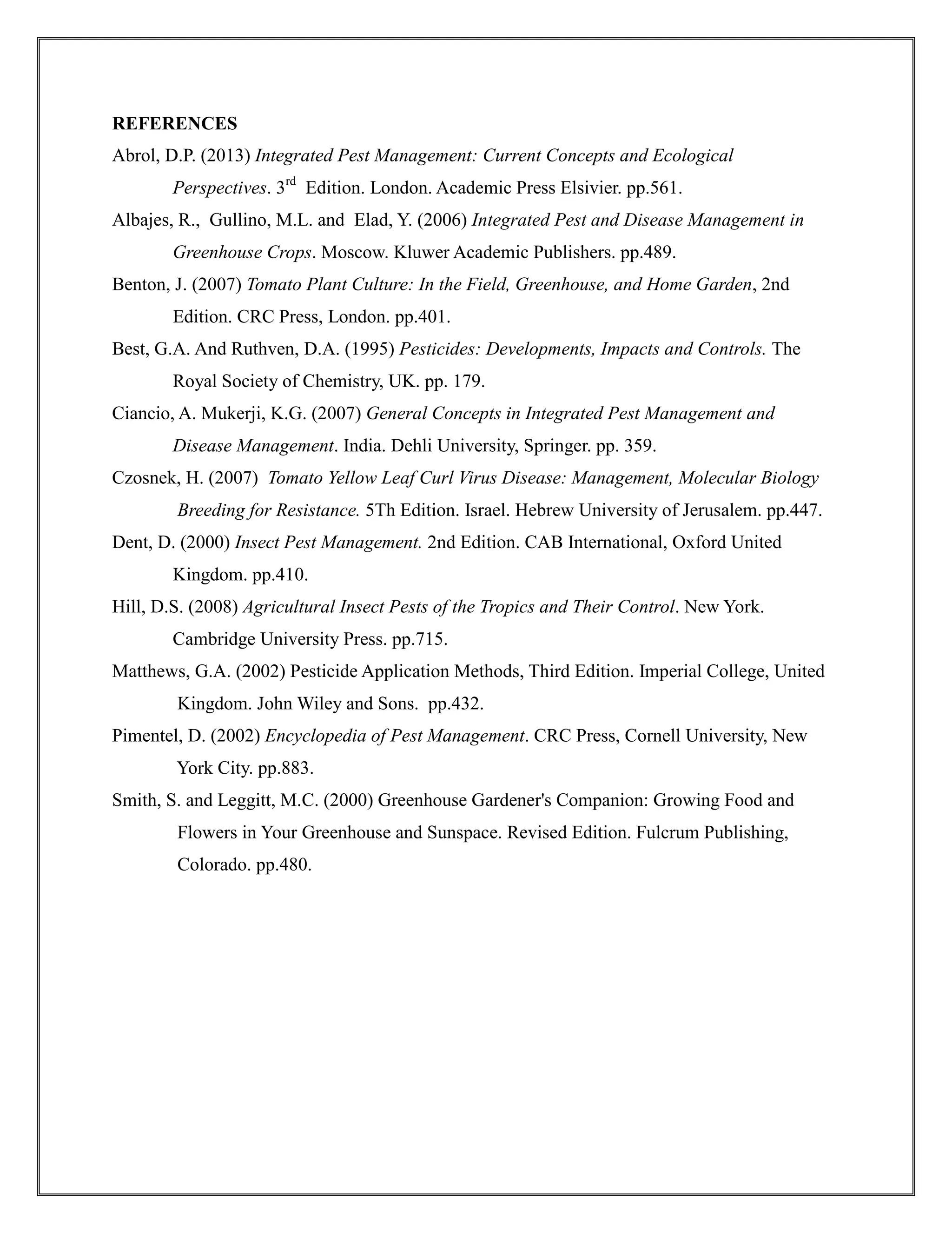 Integrated Pest Management | PDF