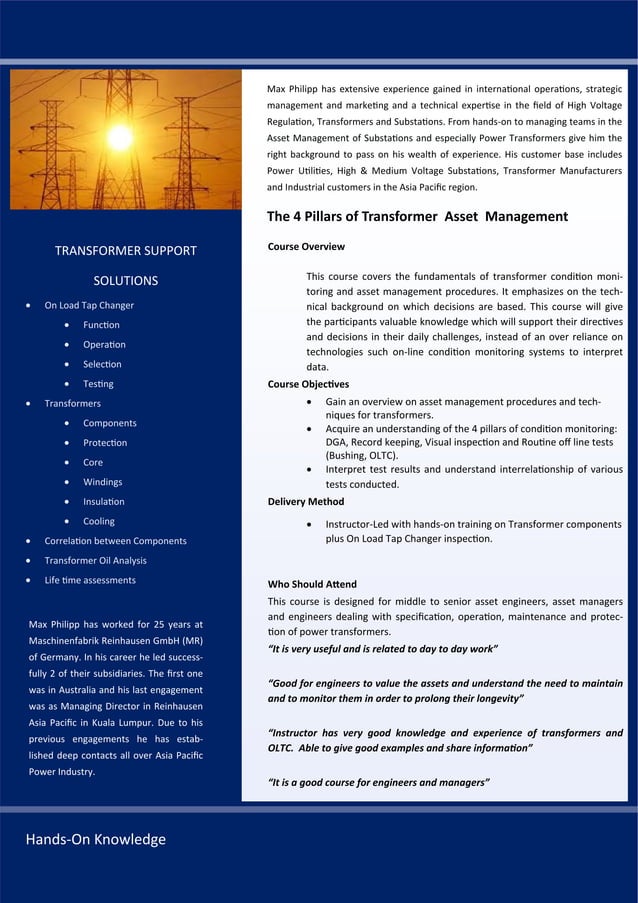 MPC Transformer Asset Management Brochure | PDF | Business | Business ...