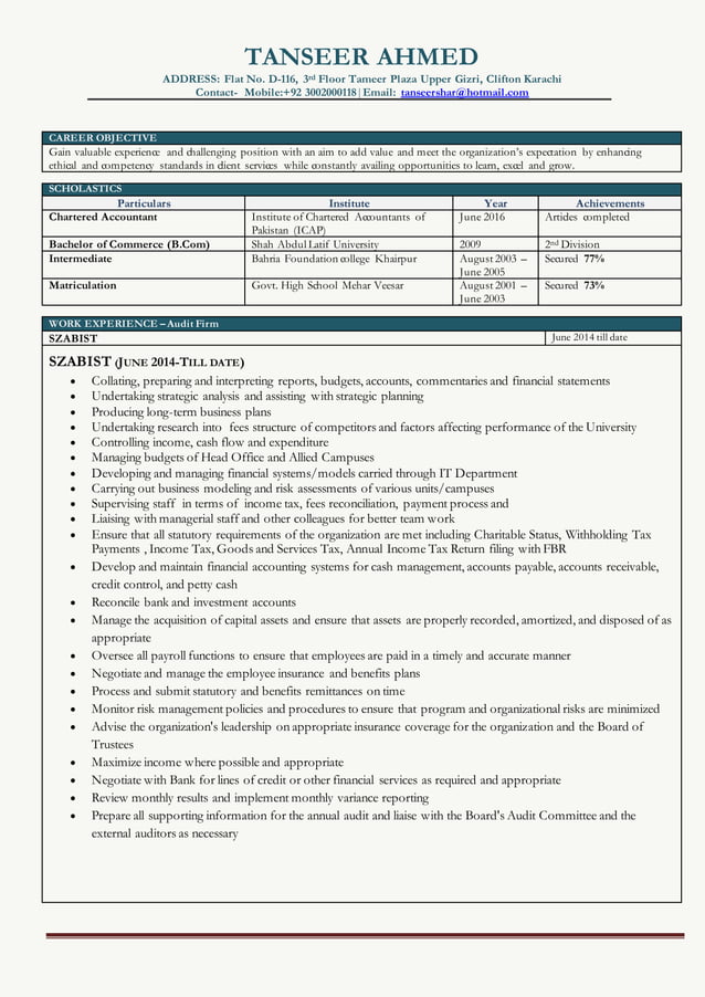 Tanseer Resume | DOCX
