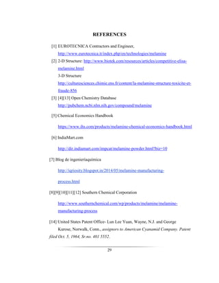 INDUSTRIAL PRODUCTION OF MELAMINE Final | PDF