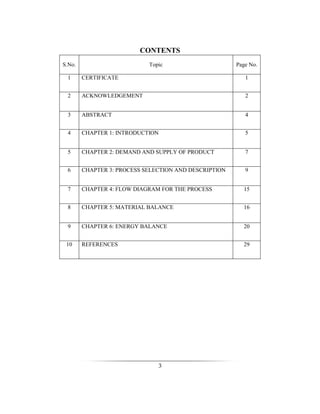 INDUSTRIAL PRODUCTION OF MELAMINE Final | PDF
