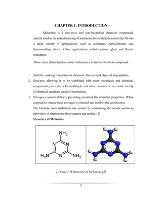 INDUSTRIAL PRODUCTION OF MELAMINE Final | PDF