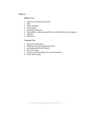 INDUSTRIAL PRODUCTION OF MELAMINE Final | PDF