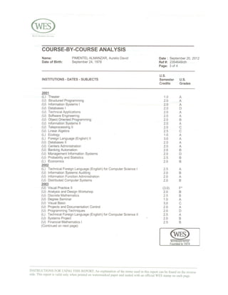 000 World Education Services - Grado Universitario - US Equivalency | PDF