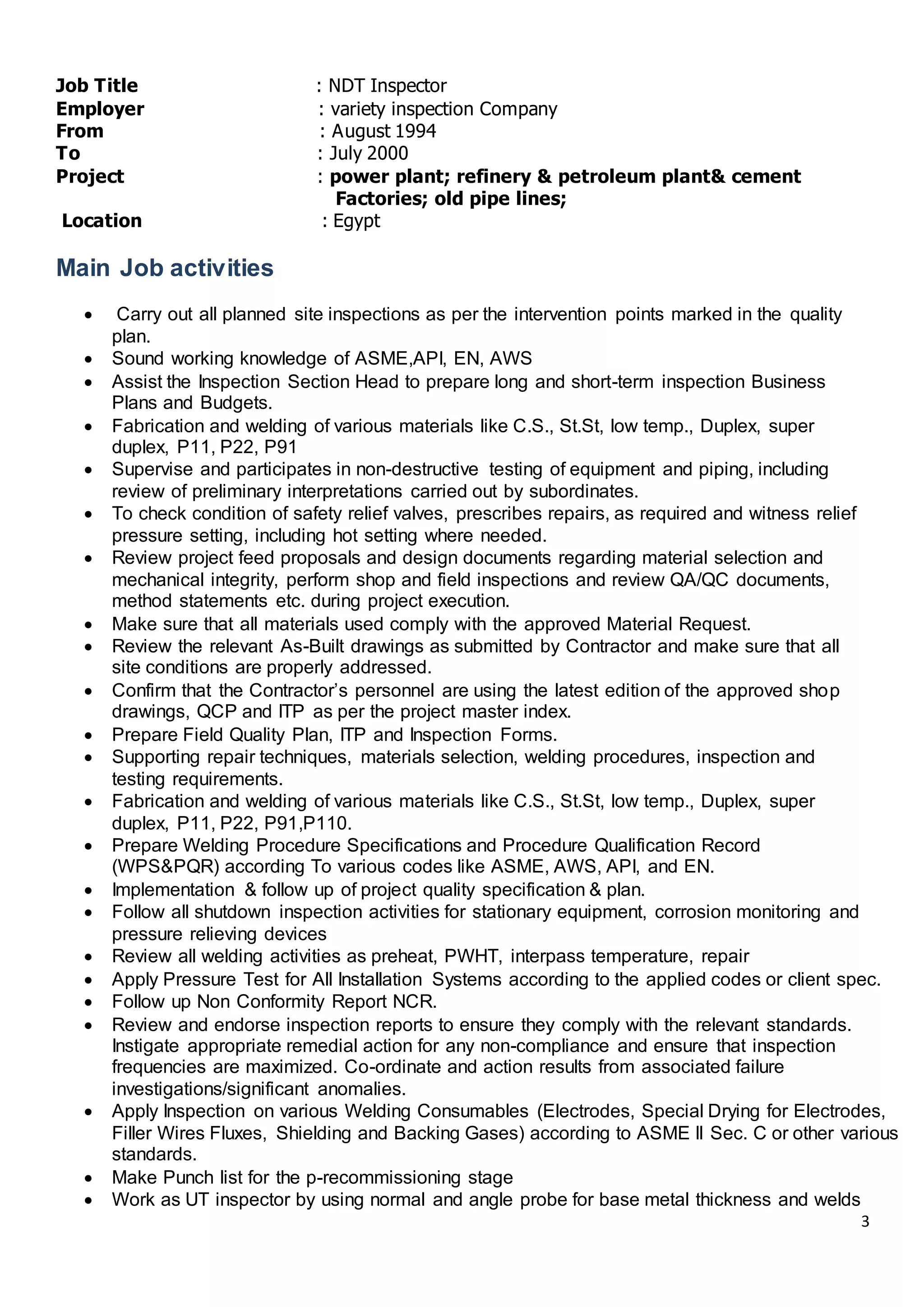 Saad_CV Senior QA&QC Engineer | DOCX