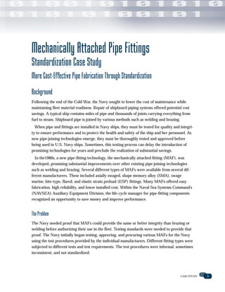 Case-Study-Mechanically-Attached-Pipe-Fittings | PDF