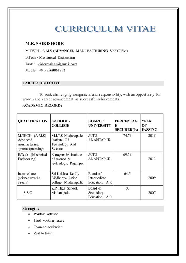 kishore resume - Copy | DOCX