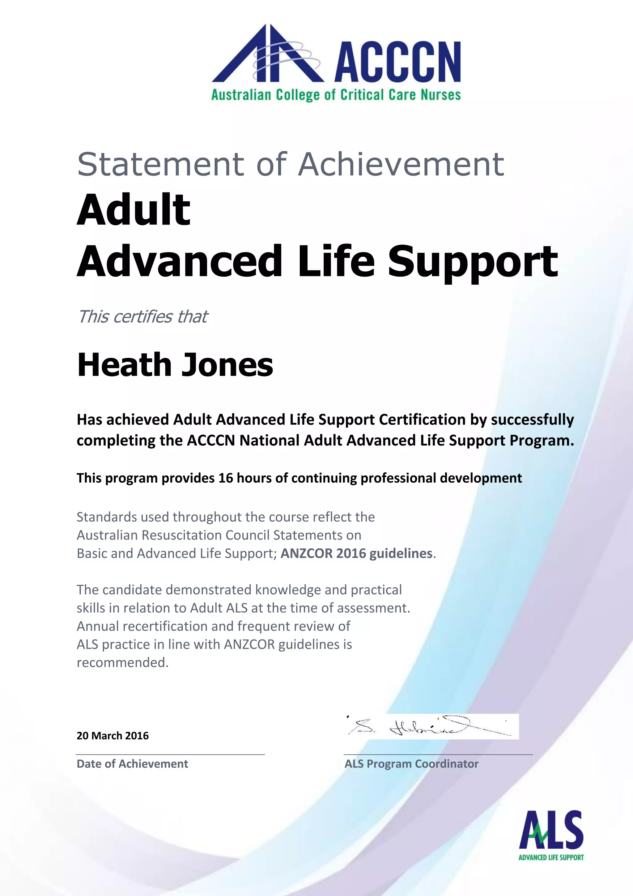 ALS 2016 Cert_H_Jones | PDF