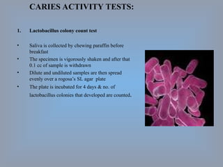 Caries Activity test - saliva - dental ... | PPT