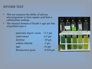 Caries Activity test - saliva - dental ... | PPT