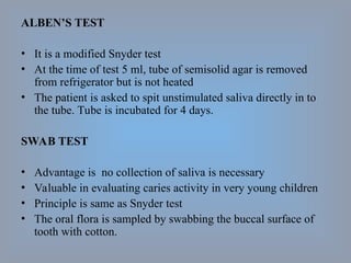 Caries Activity test - saliva - dental ... | PPT
