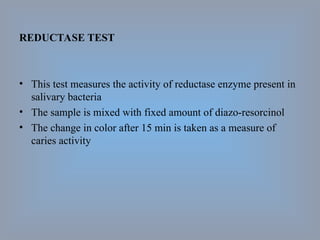 Caries Activity test - saliva - dental ... | PPT